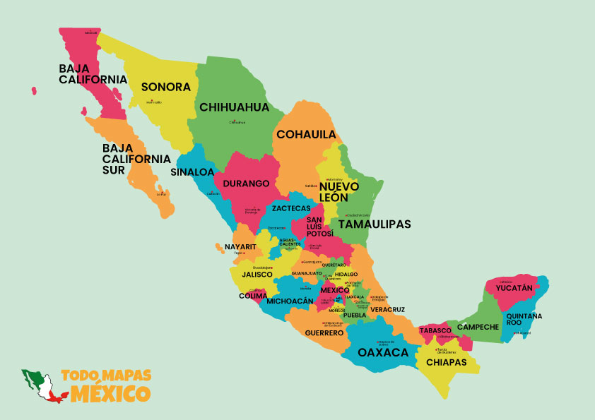 Explora el Mapa de México: Estados y sus Nombres